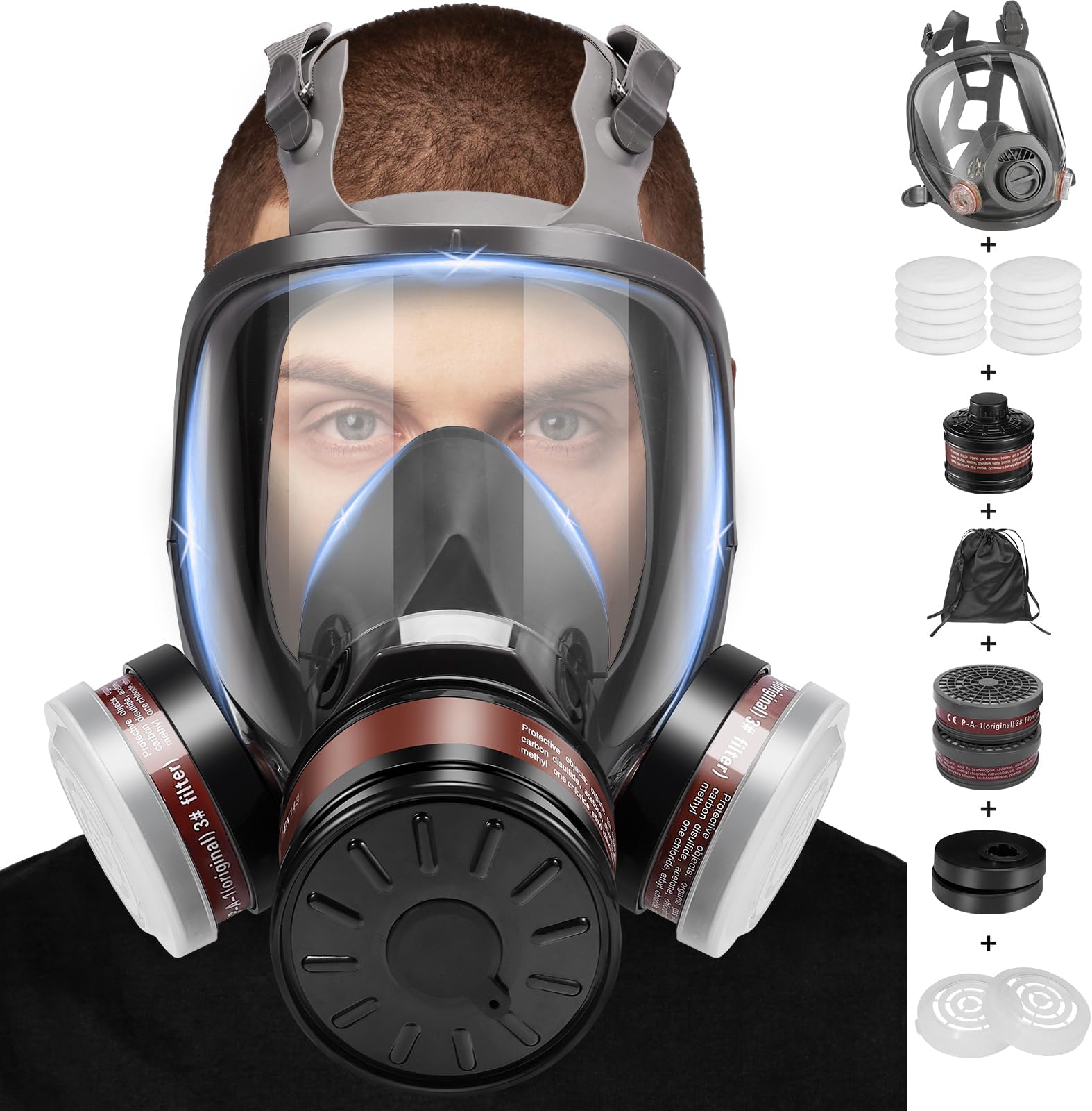 Amazon.com: AMZYXUAN Gas Masks Survival Nuclear and Chemical, Gas Mask ...