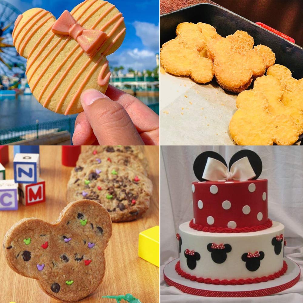 BakingWorld Mickey Mouse Cookie Cutter Set,Mickey Mouse Head Shape ...