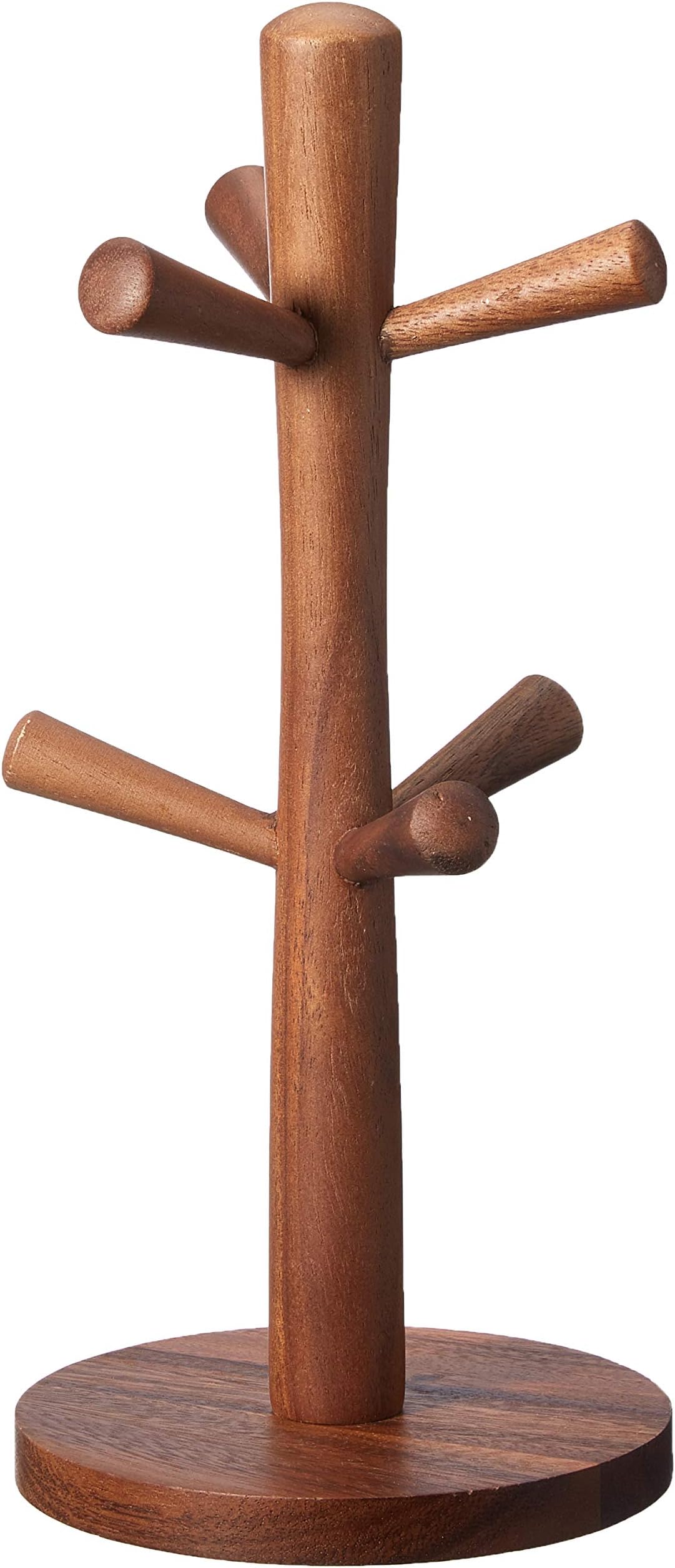 T&G Tuscany Mug Tree for 6 Mugs in Acacia Wood : Amazon.co.uk: Home ...