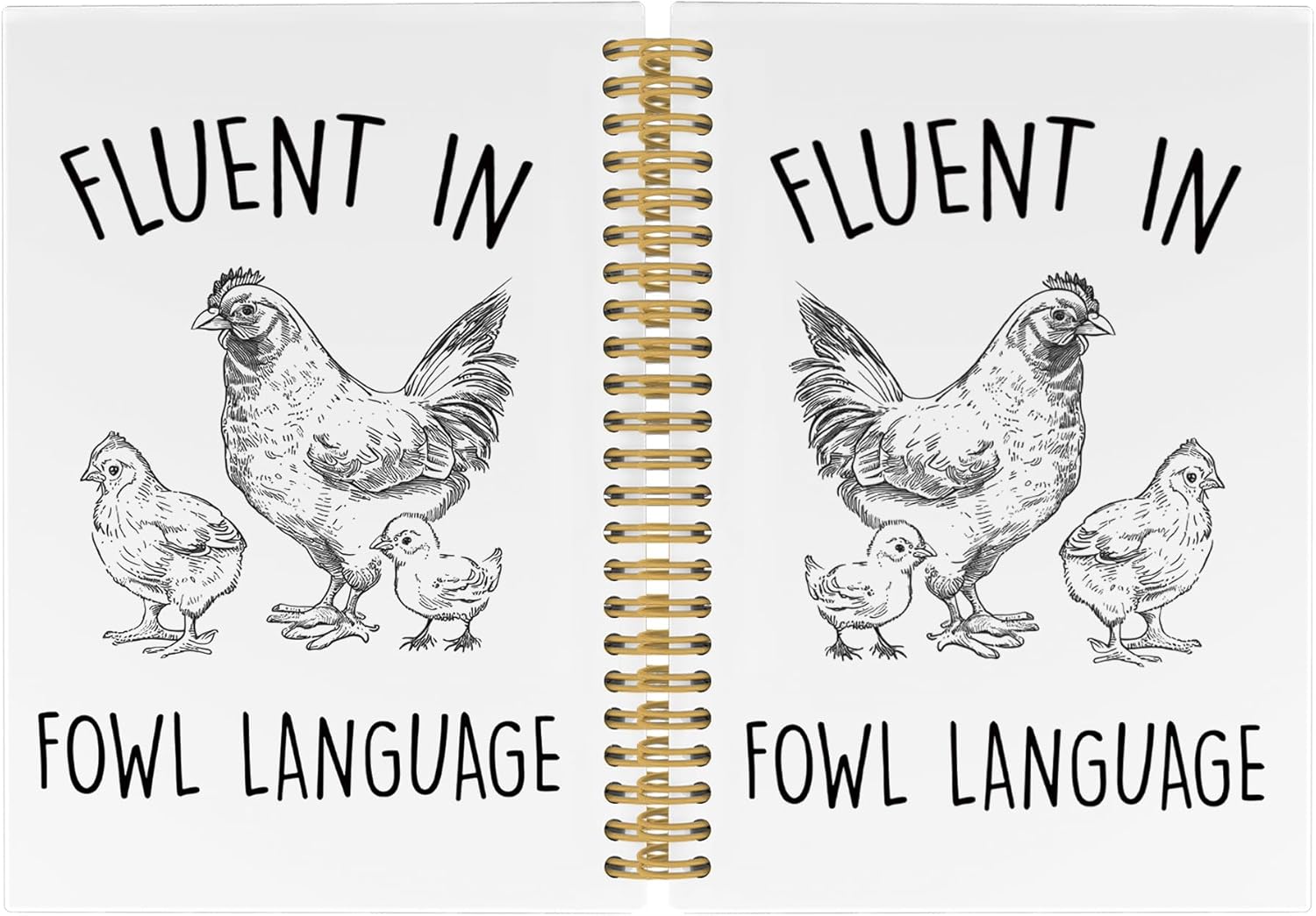 Amazon.com: Pugwak Funny Chicken Journal Notebook - Crazy Chicken Lady ...