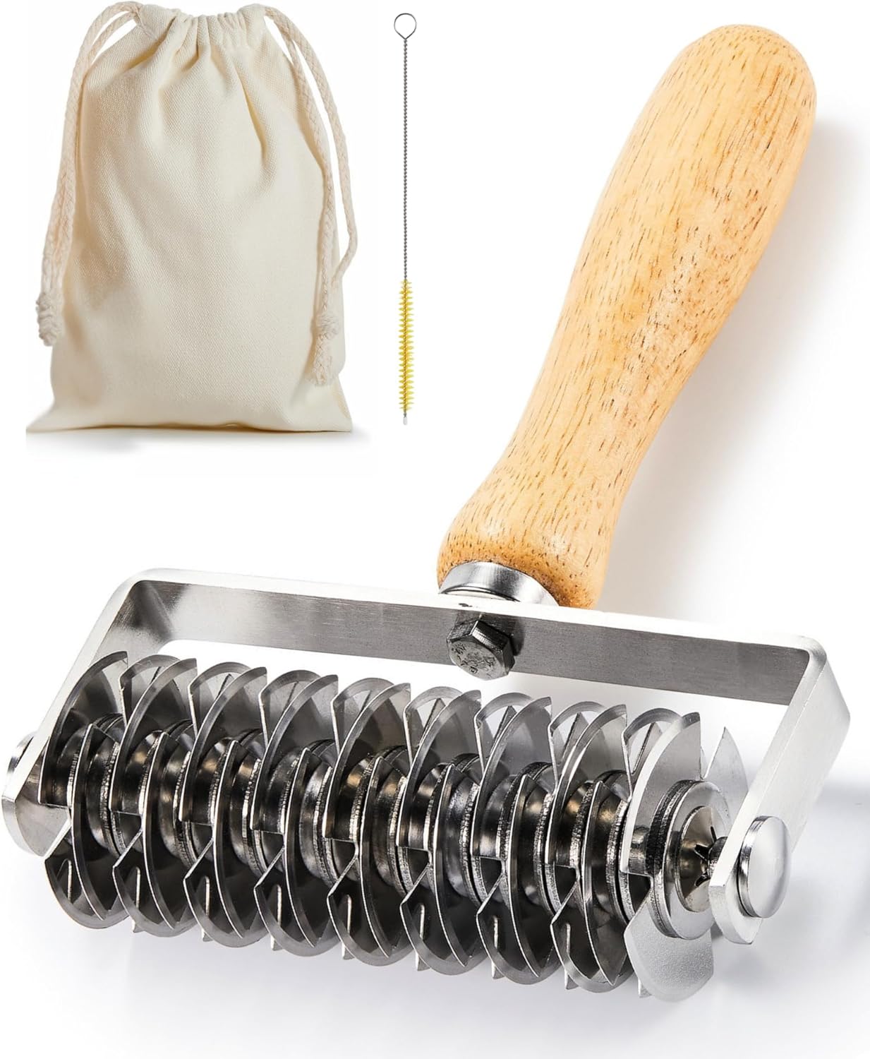 Amazon.com: Pastry Lattice Roller Cutter, Stainless Steel Pasta Cutter ...