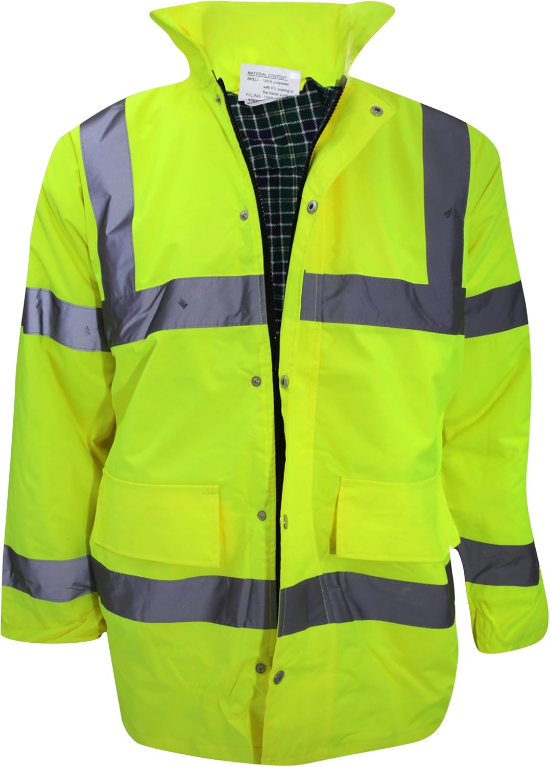 Amazon.com: Yoko Mens Hi-Vis Contractor Jacket (3XL) (Hi-Vis Yellow ...
