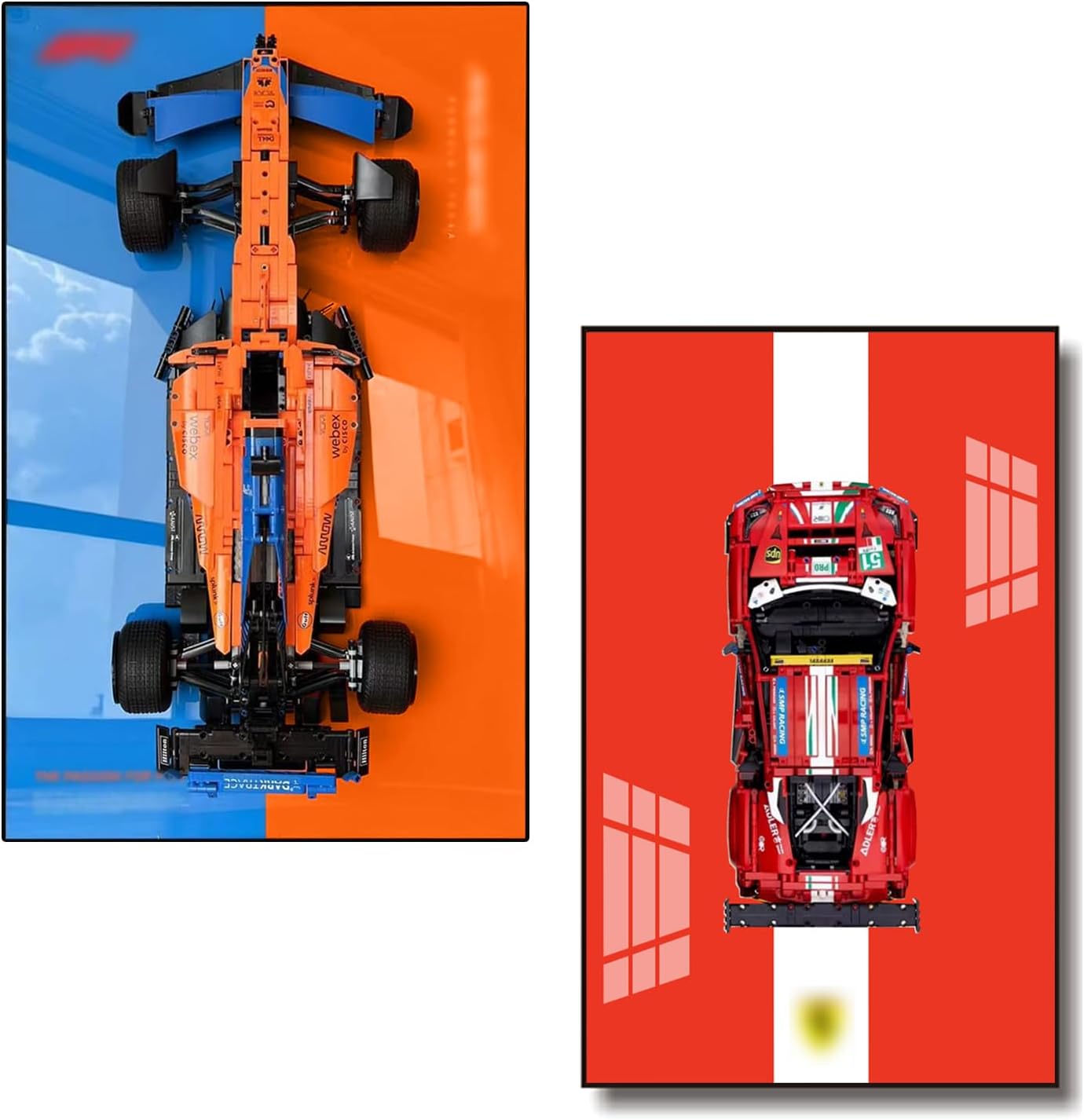 Amazon.com: iLuane Display Wallboard for Lego Technic McLaren 42141 ...