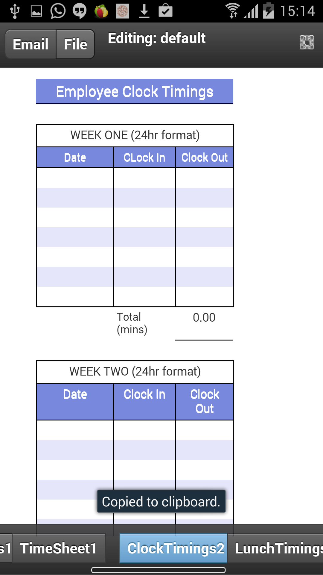 Employee Timesheet - App on Amazon Appstore