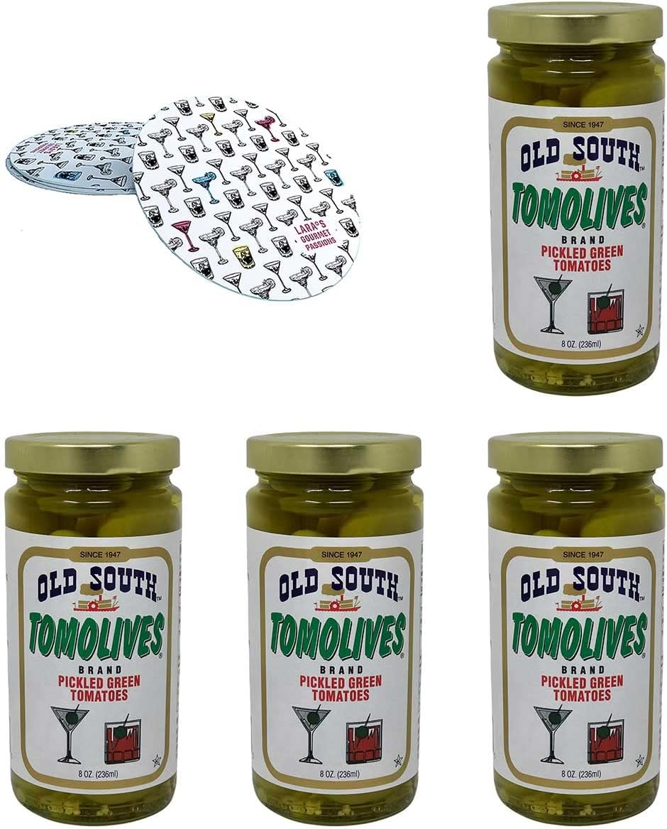 Amazon.com : Old South Tomolives Pickled Green Tomatoes 8 Oz Jar (6 ...