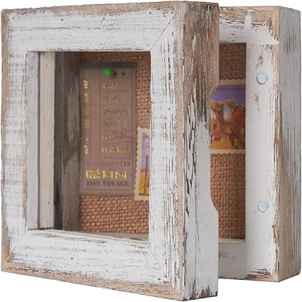 Amazon.com - Tiny Shadow Box, Square Display Size 3x3 Shadow Box Frame ...