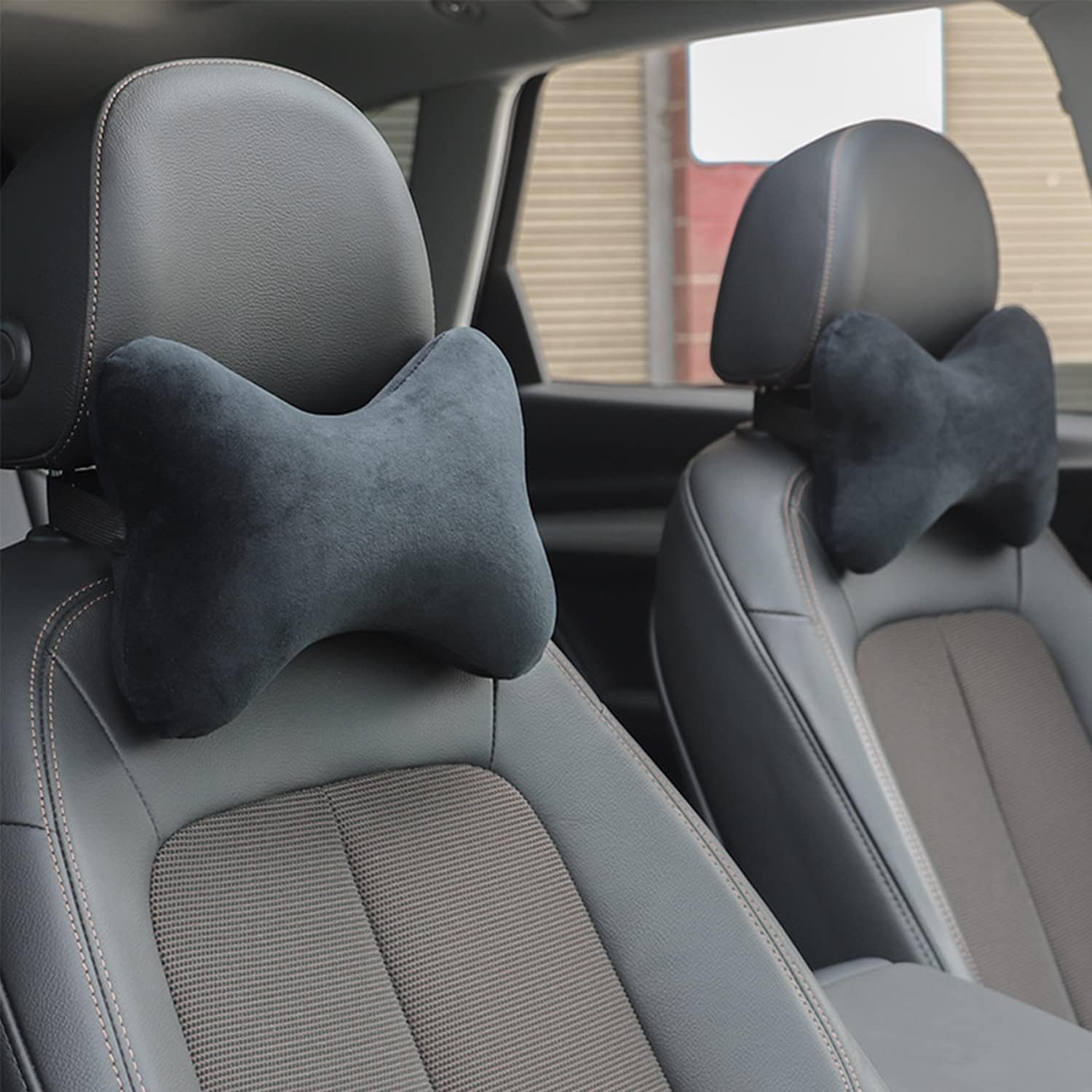 Amazon.com: Car Headrest Pillow (2 Pieces),Car Memory Foam Neck Pillow ...