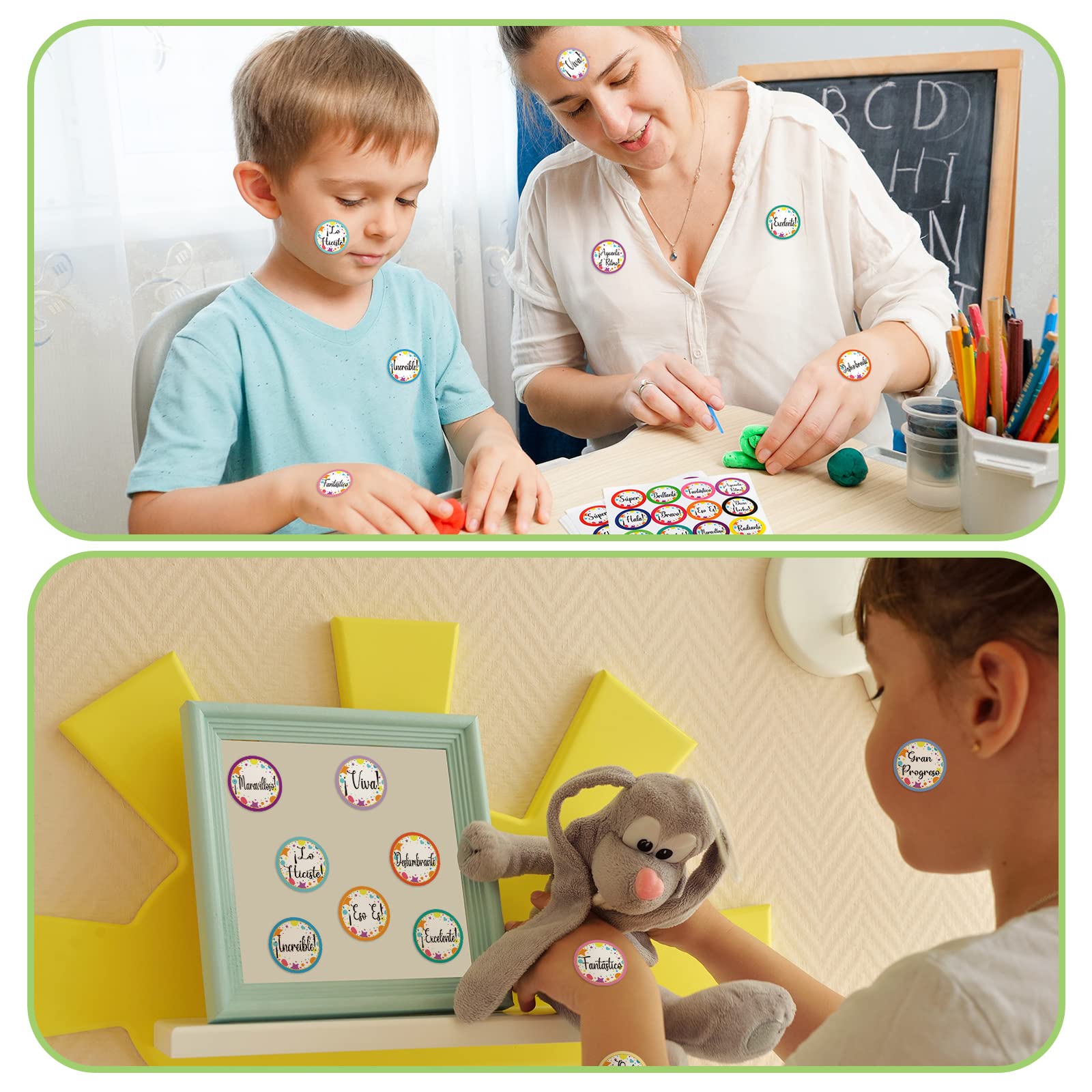 Snapklik.com : 540 Pcs Spanish Confetti Stickers For Kids Spanish ...