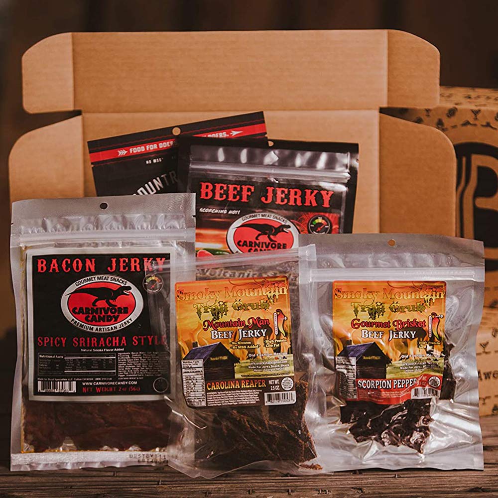 Buy BroBox Exotic Reaper Beef Jerky Homemade Gift Box I Awesome Box For ...