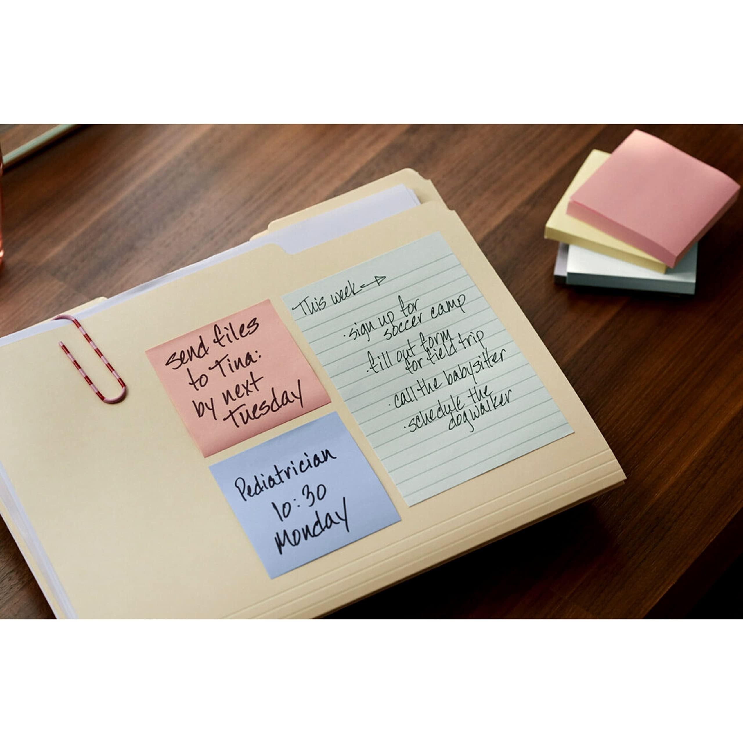 Buy Post-it Notes, 4x6 in, 5 Pads, America's #1 Favorite Sticky Notes ...