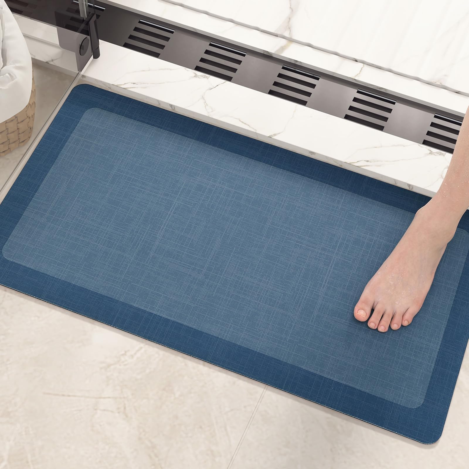 Amazon.com: Bath Mat,Ultra Thin Bath Rugs,Rubber Bath Mats for Bathroom ...