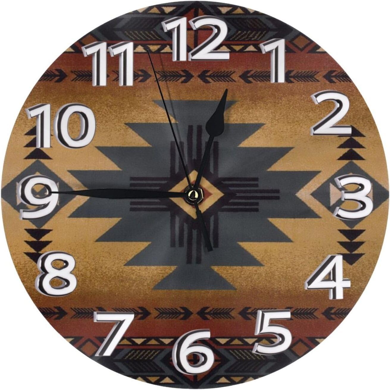 Amazon.com: Suonity Southwest Native American Indian Aztec Round Wall ...