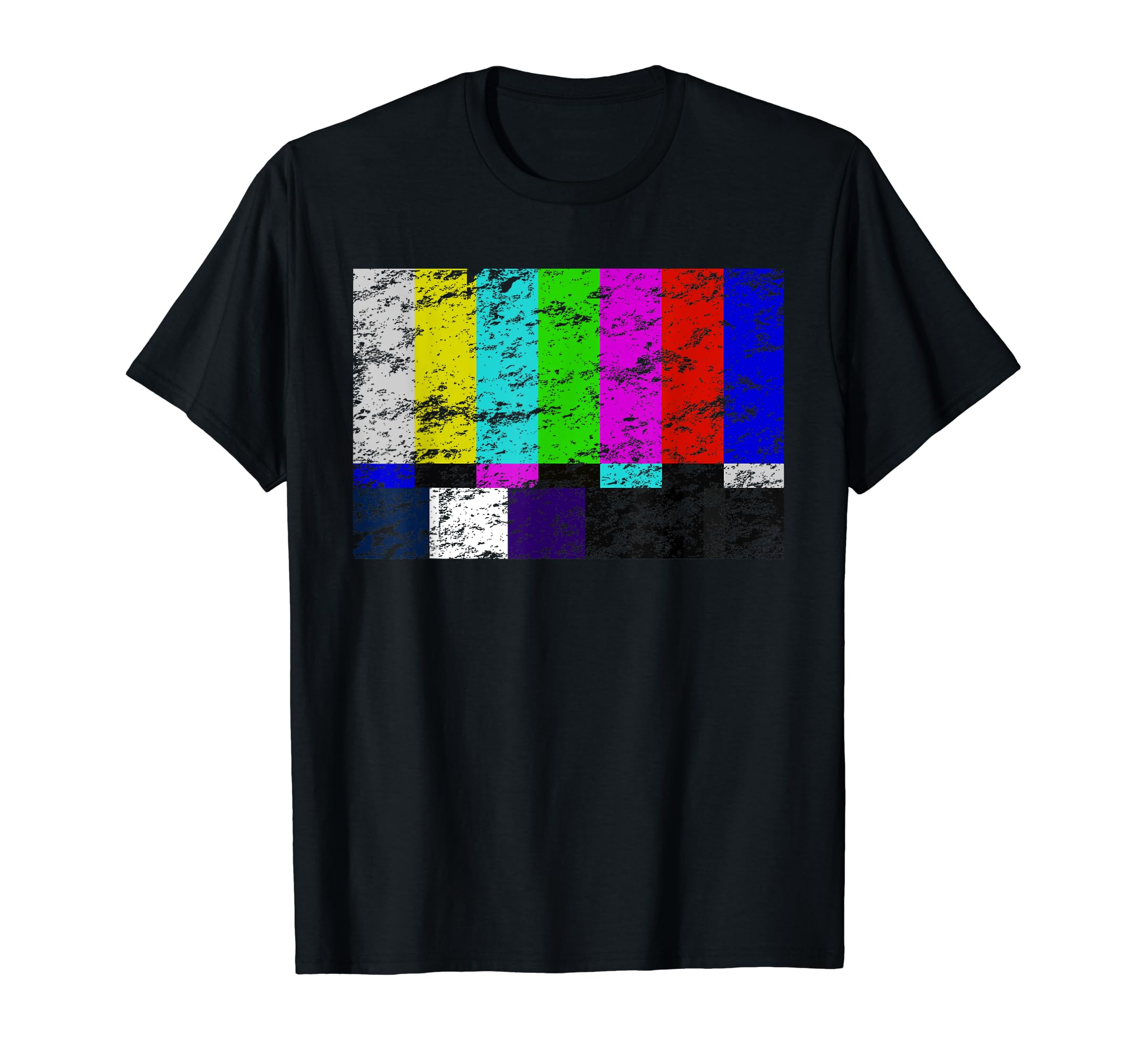 Amazon.com: Color Bars TV Test Pattern T Shirt - Television Color ...