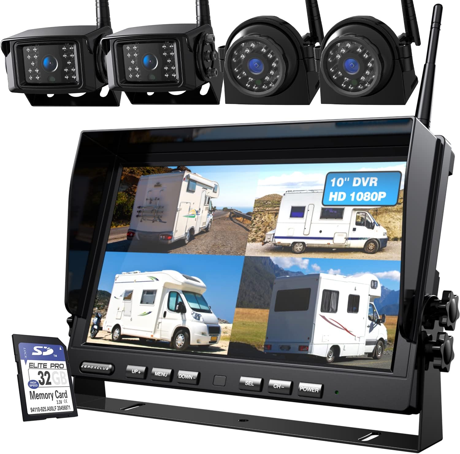 Amazon.com: RV Backup Camera System with 7'' Monitor for Car RV Semi ...