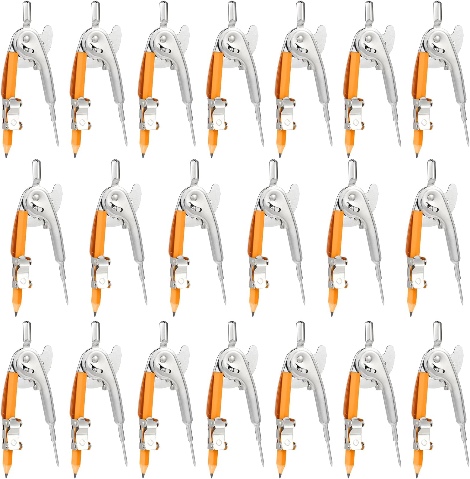 Amazon.com : 20 Pieces Compass for Geometry Metal Compass Tool Math ...