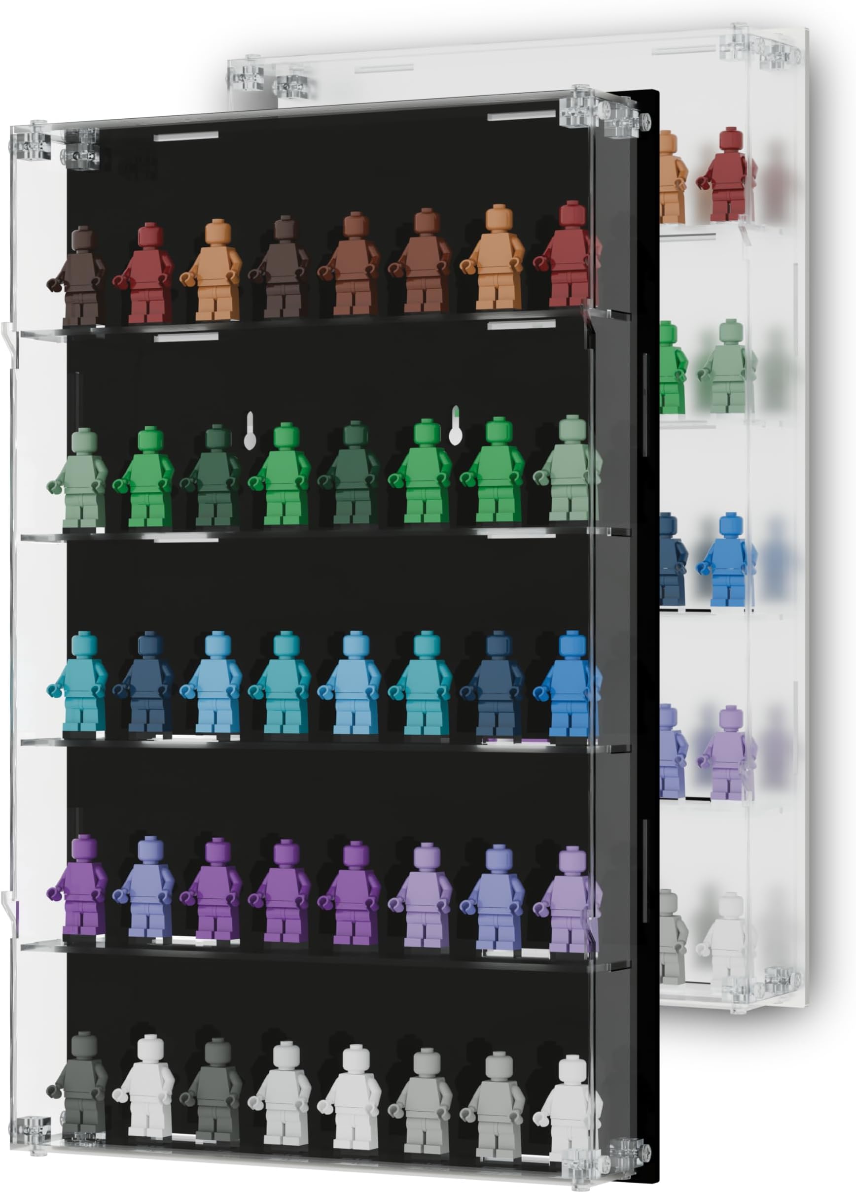 Amazon.com: Minifigure Display Case - Building Block Toy Wall Cabinet ...