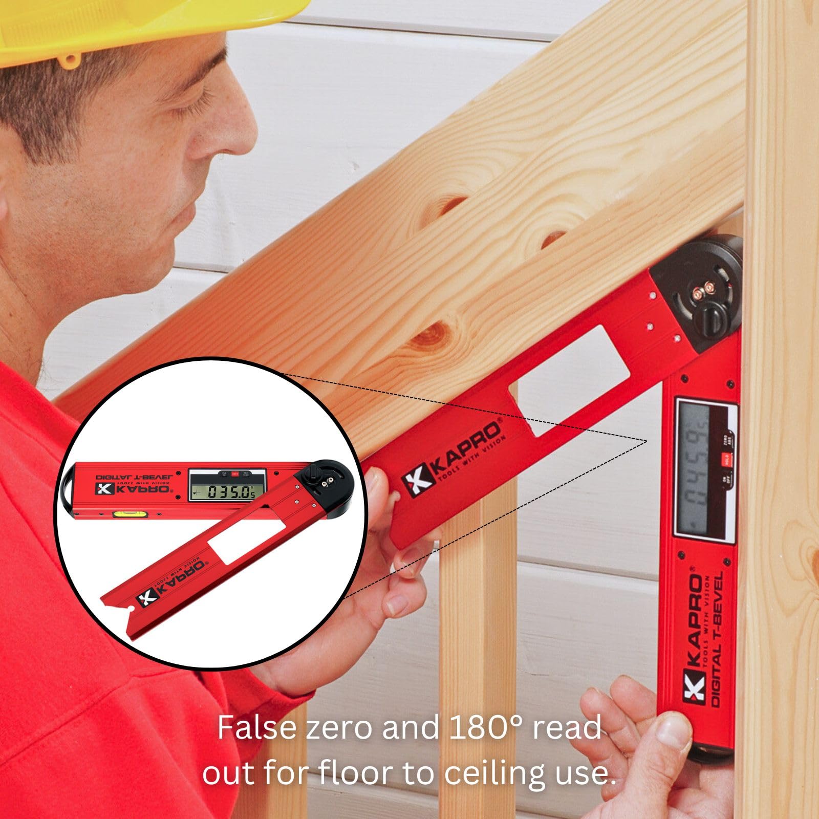 Snapklik.com : Kapro - 992 Digital T-Bevel - Features Adjustable Blade Lock
