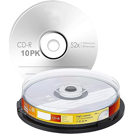 HP CD-R 700MB Premium Recordable Compact Disc Slimcase 52x Speed (Pack ...