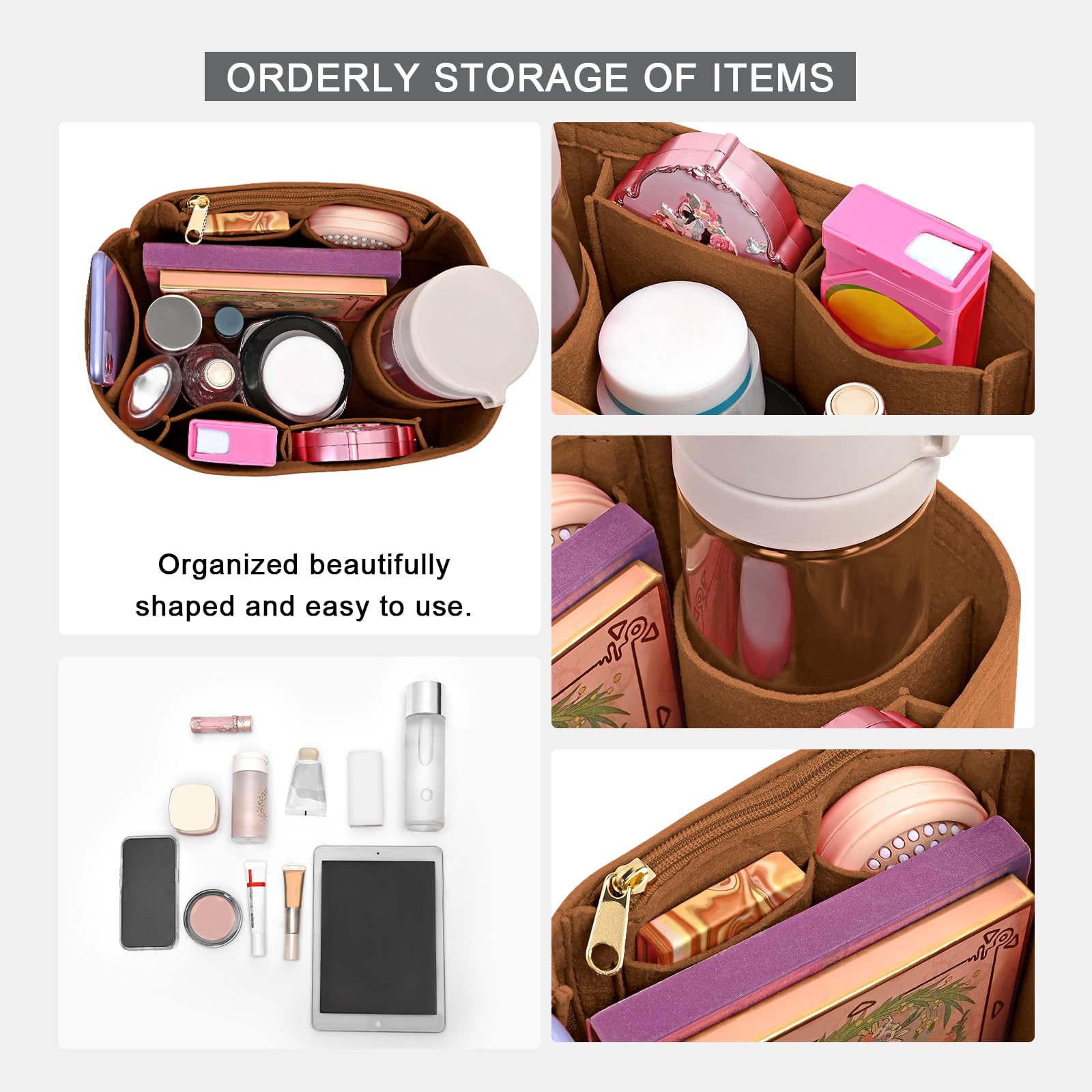 Snapklik.com : LOUKAYCCI Purse Organizer Inserts For Speedy 30 Felt ...