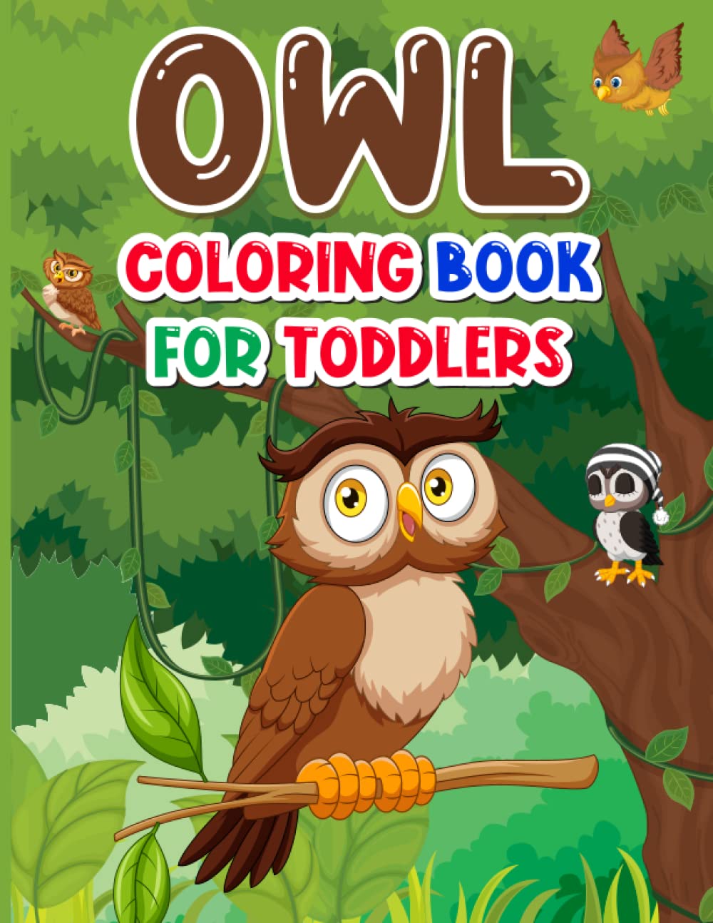 Owl Coloring Book For Toddlers | Adorable Owls Coloring Book | Cute ...