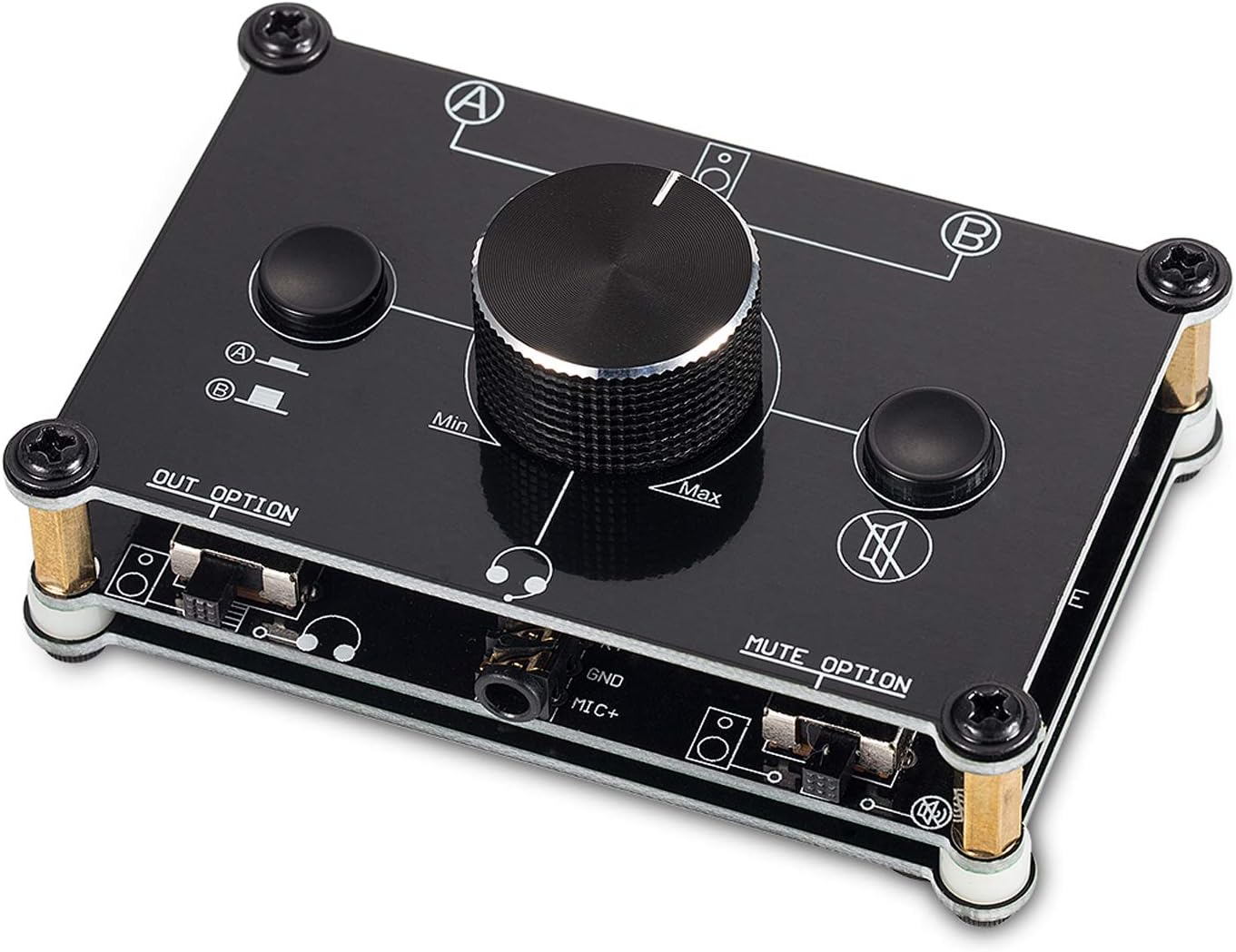 Amazon.com: Nobsound MC1024 2-Way Microphone Headset/Speaker MIC Audio ...