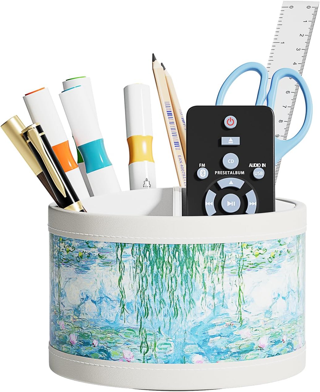 Amazon.com : SZMHS 360 Degree Rotating Remote Control Holder，PU Leather ...