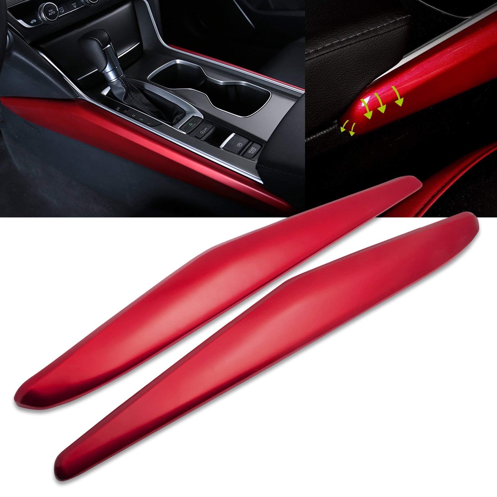 Xotic Tech Interior Center Console Gear Control Panel Side Strip Cover ...