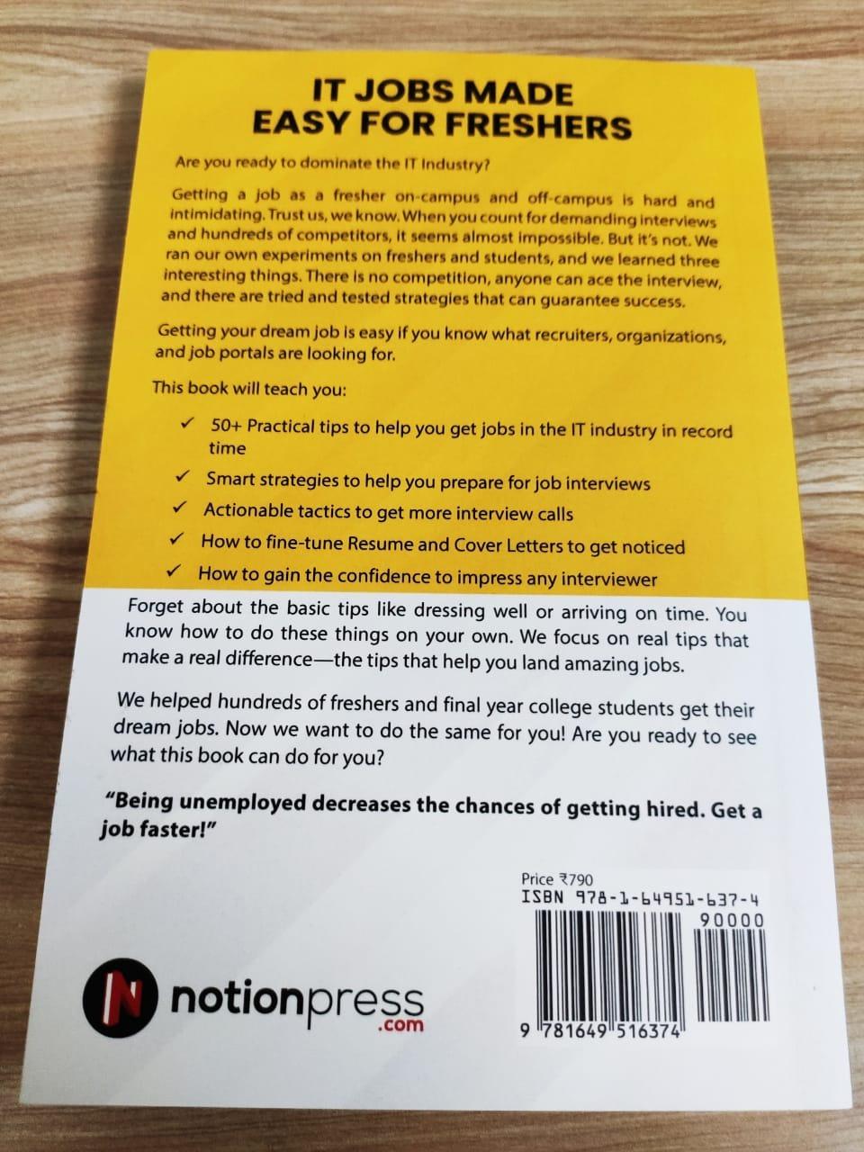 Buy IT Jobs Made Easy For Freshers : Experimented Tips and Strategies ...