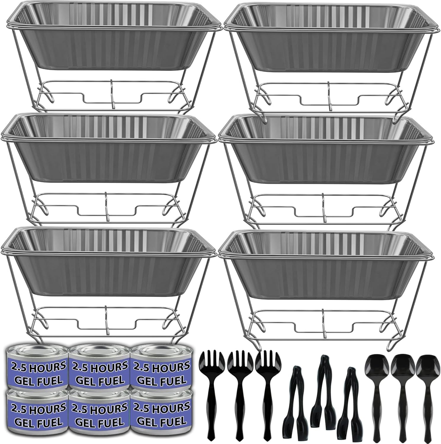 Amazon.com: Disposable Chafing Dish Buffet Set, Foldable Rack for ...