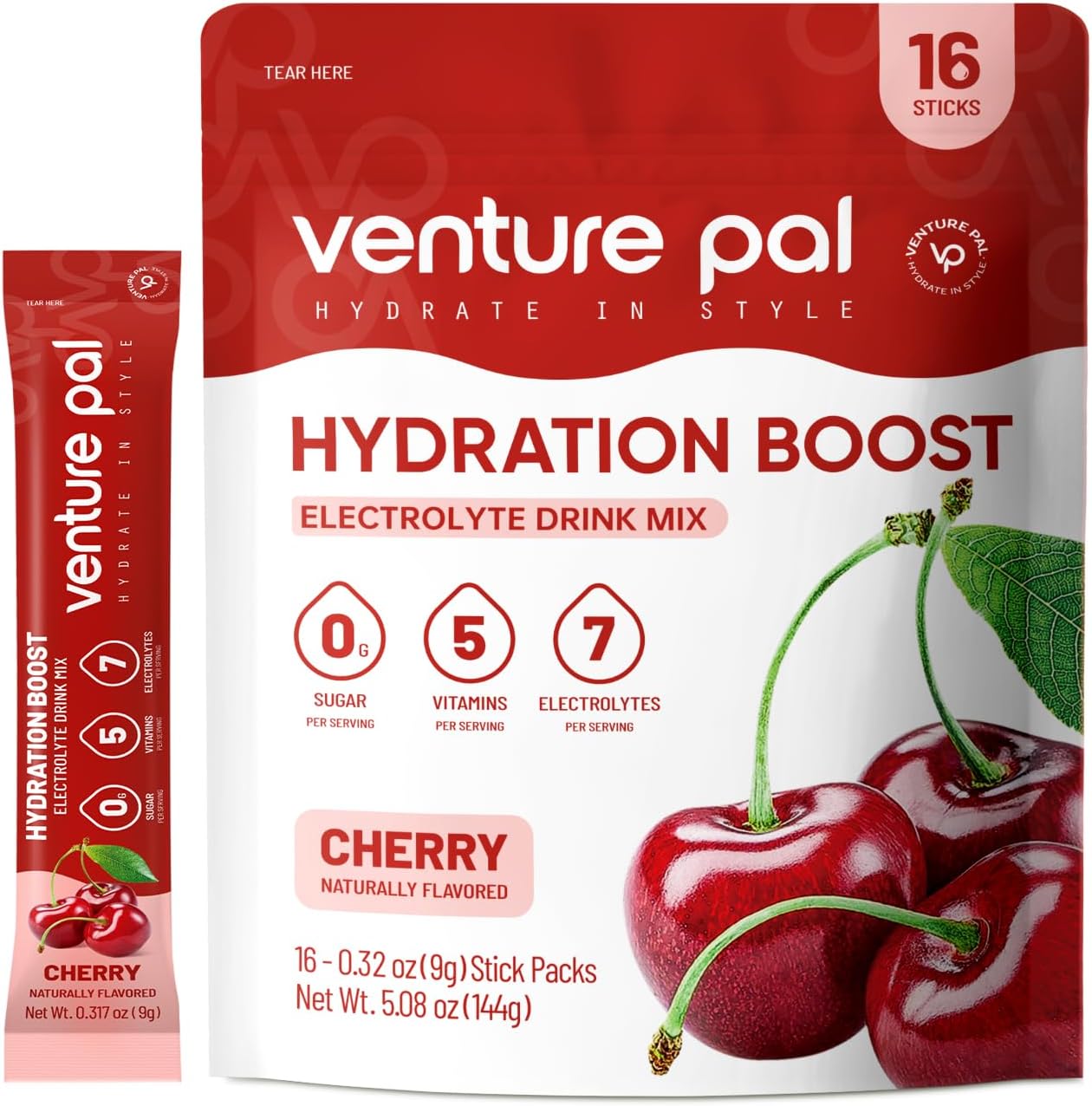 Amazon.com: Venture Pal Sugar Free Electrolyte Powder Packets - Liquid ...