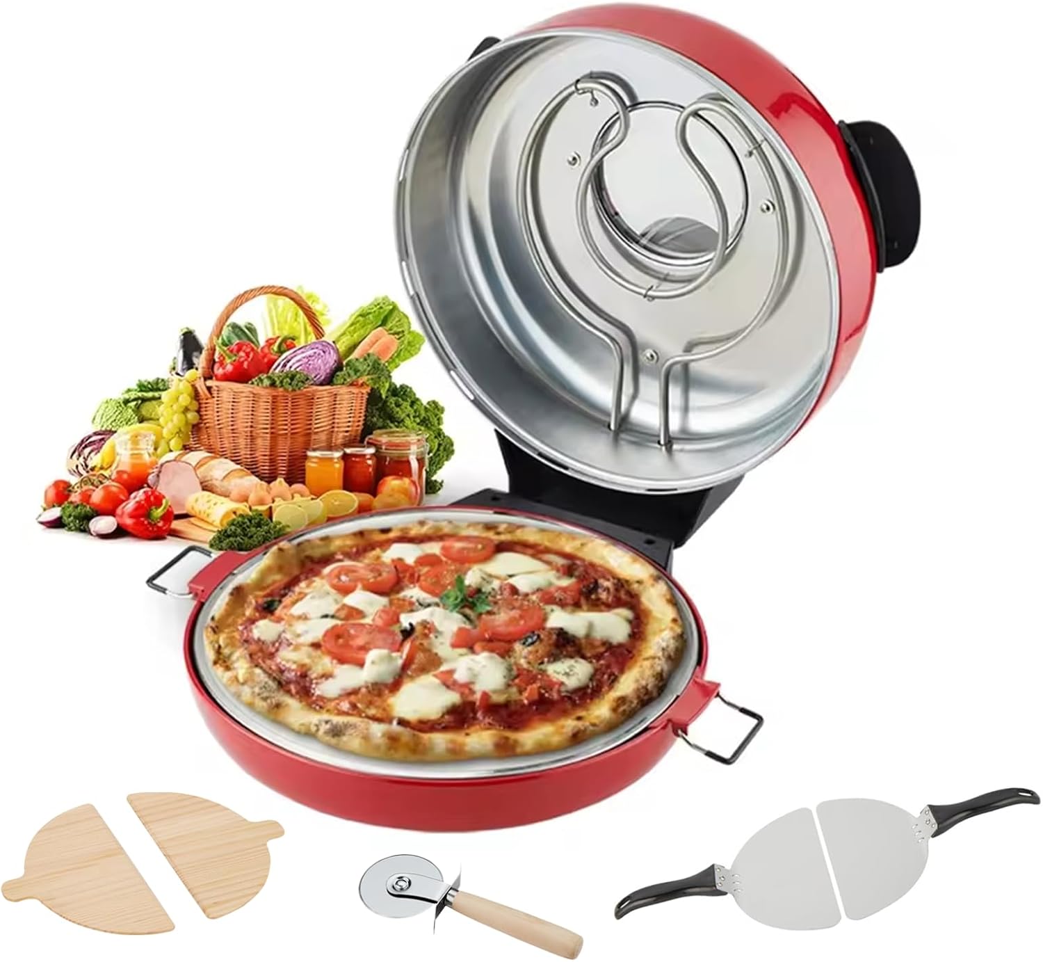 Amazon.com: Generic Pizza Maker Machine for Home, Pizza Oven Indoor, 16 ...