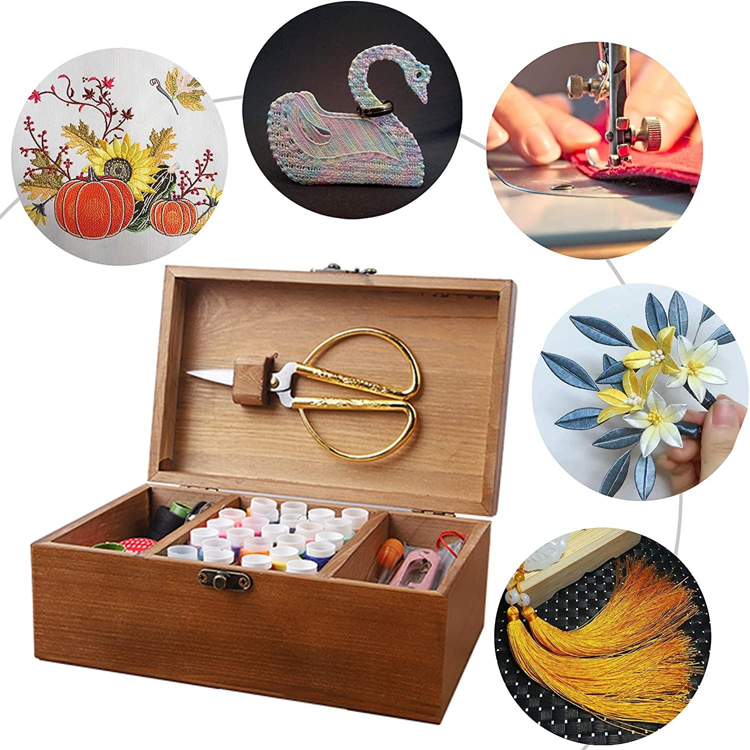 DAYONG Sewing Kit 116Pcs DIY Premium Sewing Supplies Complete Mini Sew ...