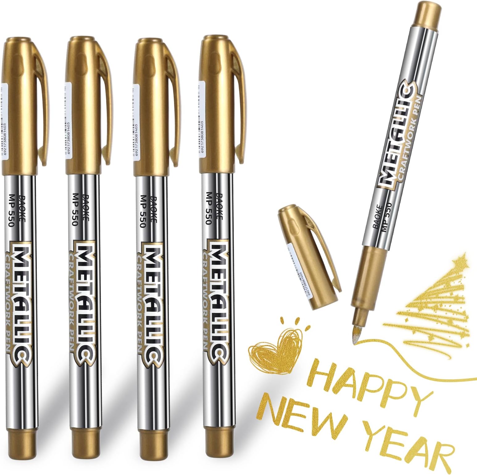 Sharpie Gold Metallic Fine Point Permanent Marker - Pack of 3 : Amazon ...