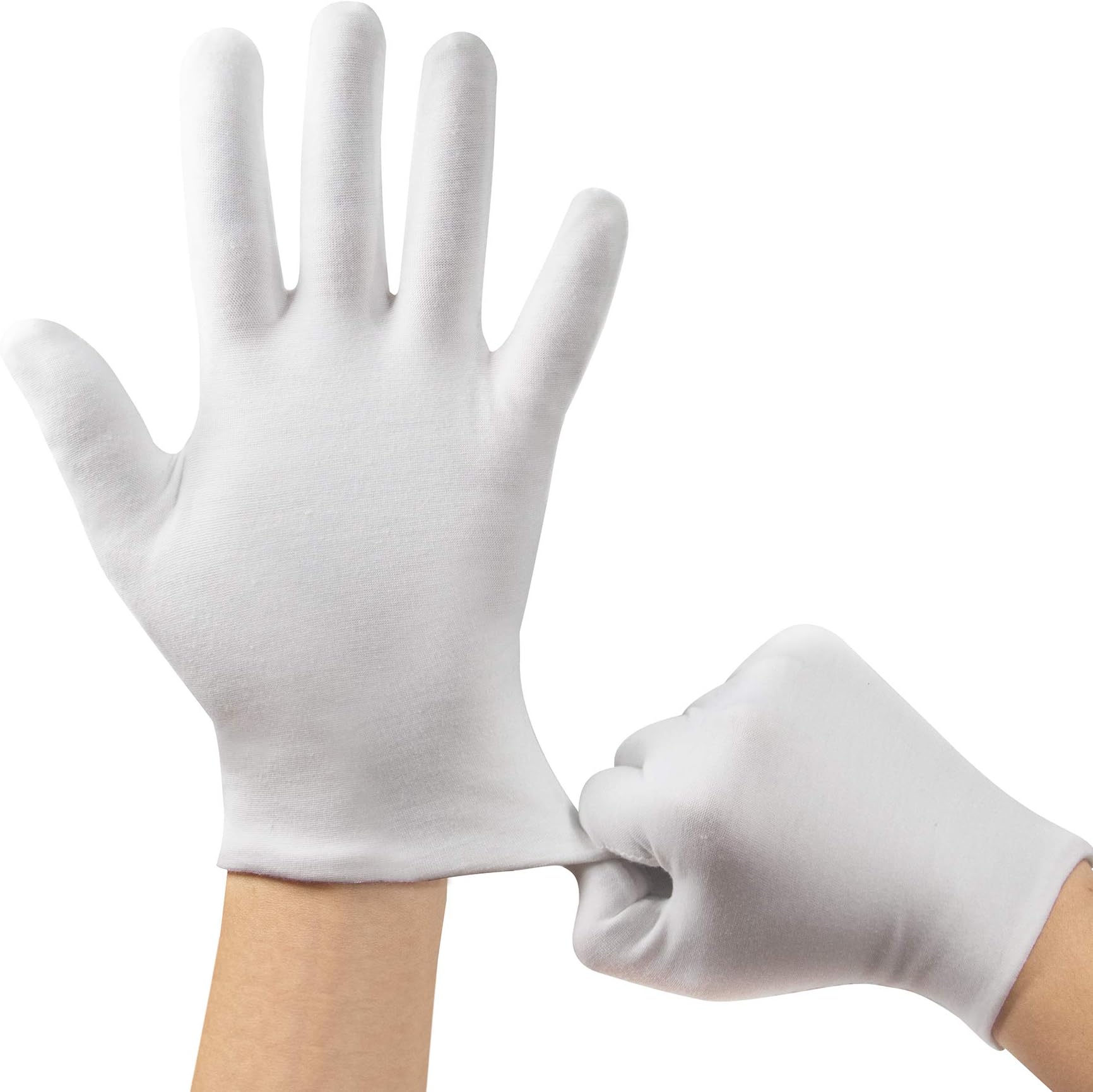 Cotton Gloves, 10pairs (20Pcs) White Cotton Gloves for Women and Men ...