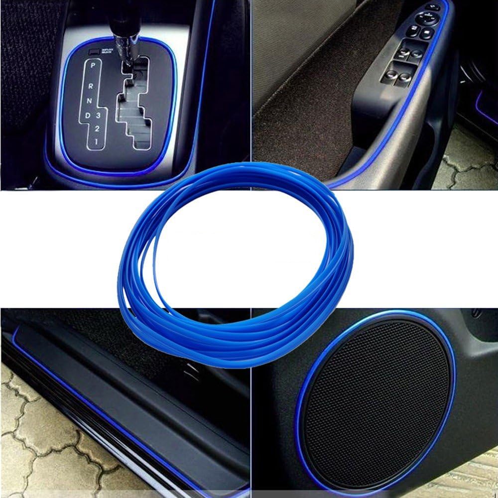 Amazon.com: DARK BLUE 5M Flexible Trim For DIY Automobile Car Interior ...