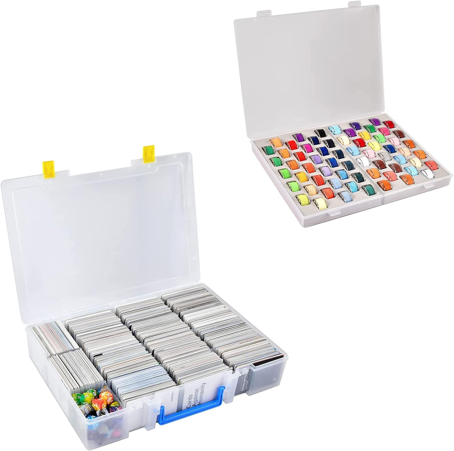 Amazon.com: Xuerdon Bobbin Holder Case - 66 Pcs Bobbins Thread Storage ...