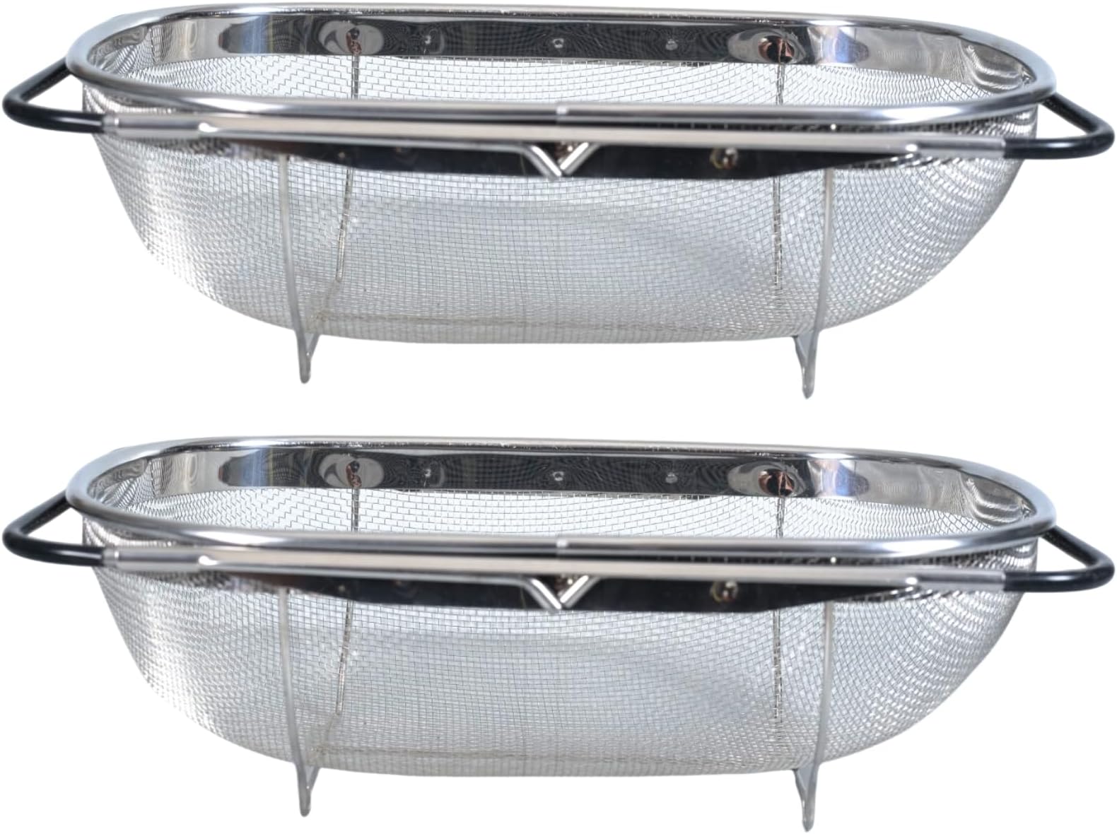 Amazon.com: Makerstep Over the Sink Colander Strainer Basket Stainless ...