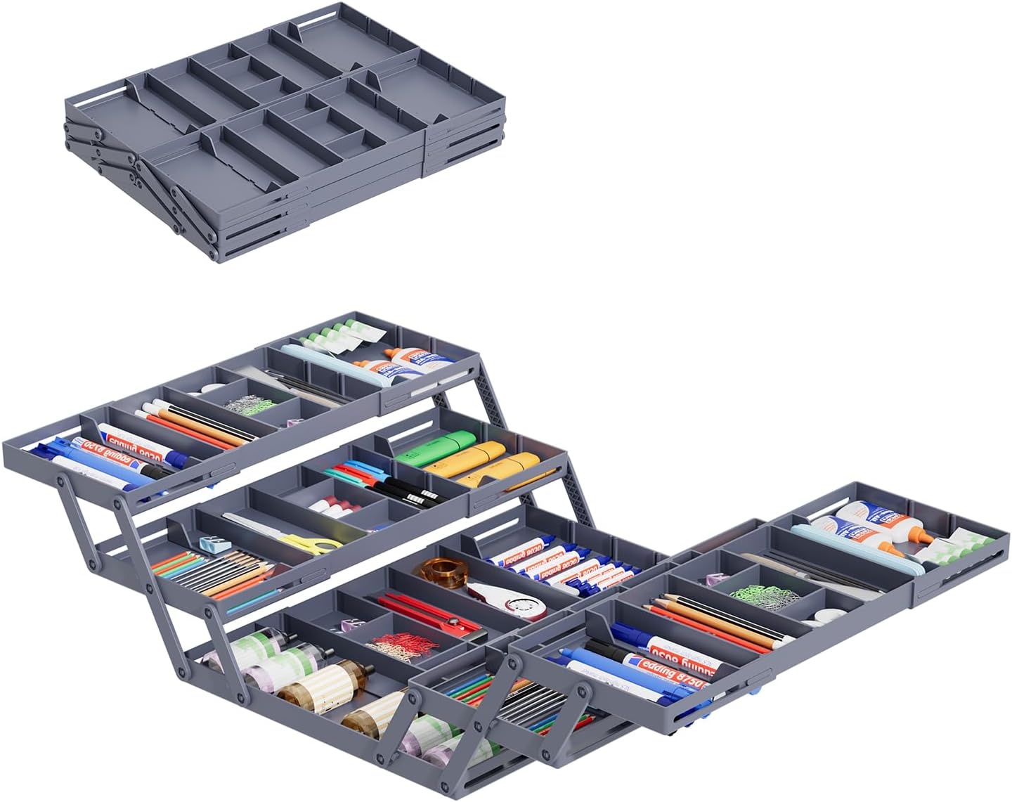 Amazon.com: Meqtpomy Multi Level Smart Drawer Organizer – 3 Tier ...