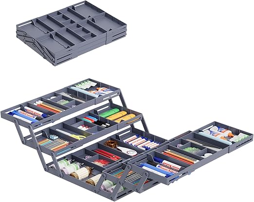 Amazon.com: Meqtpomy Multi Level Smart Drawer Organizer – 3 Tier ...