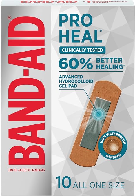 Amazon.com: Band-Aid Brand Pro Heal Adhesive Bandages with Hydrocolloid ...