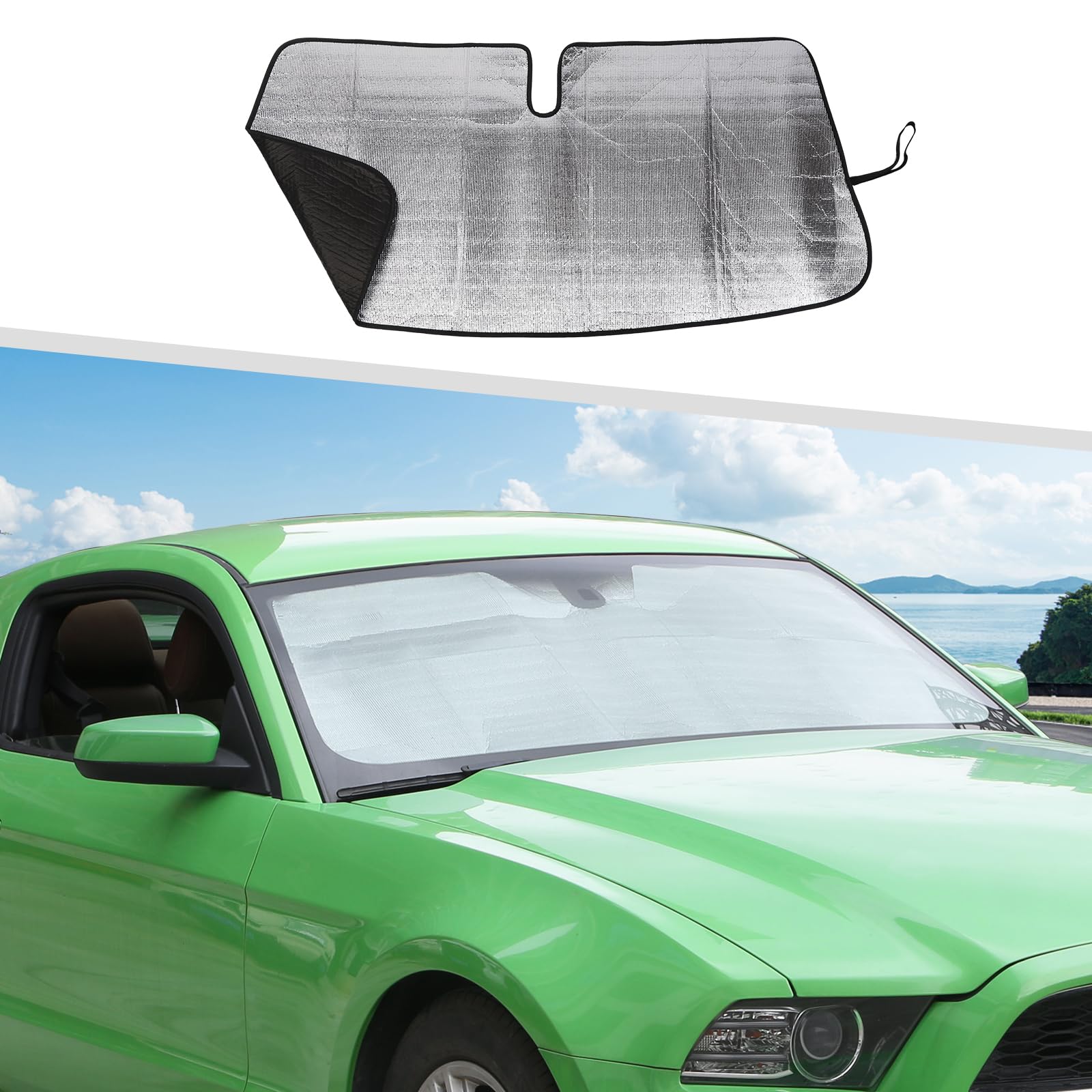 Amazon.com: Jimen Car Windshield Sun Shade Window Visor Compatible with ...