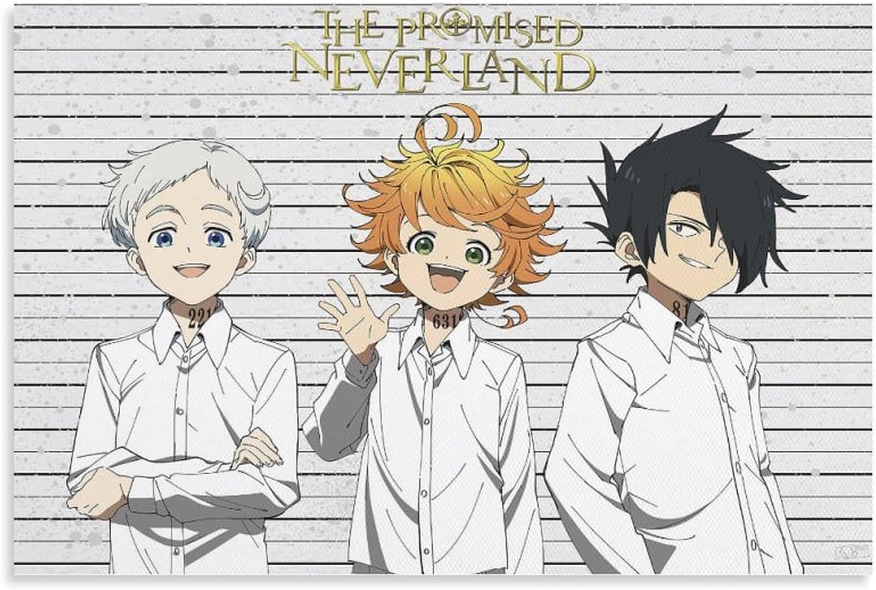 Amazon.com: Anime Posters The Promised Neverland Poster Manga Art ...