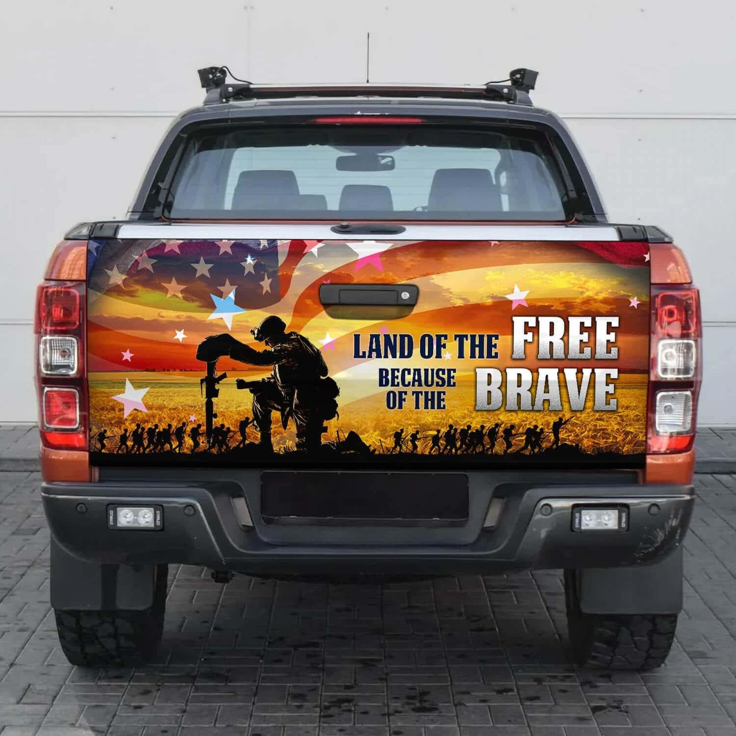 Land of The Free Because of The Brave Veterans Memorial Remembrance Day ...