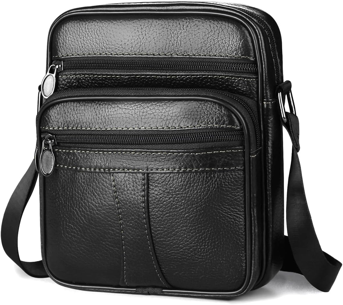 Genuine Leather Men Bags Small Shoulder Crossbody Bag for Men Everyday ...