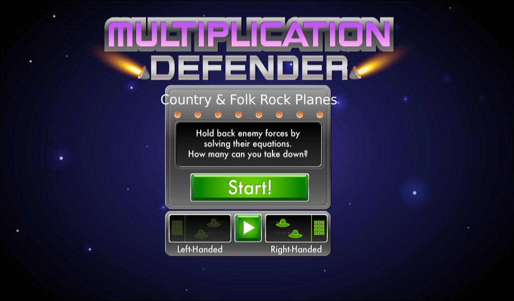 Aplicación Multiplication Defender: Country & Folk Rock Planes en ...
