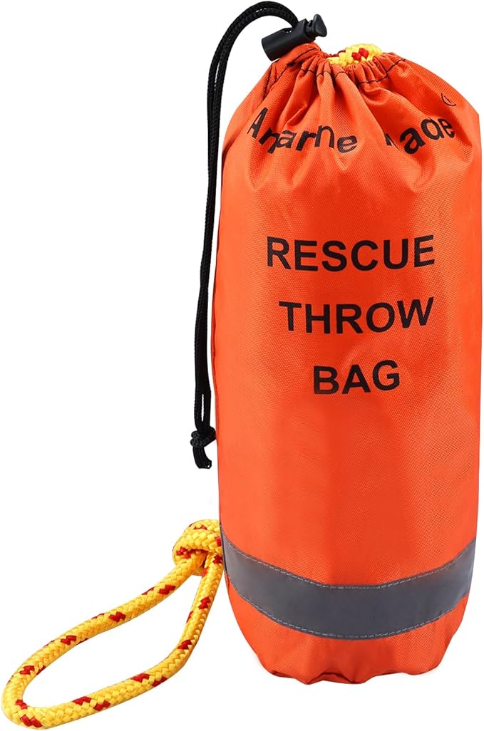 Amazon.com: Amarine Made Rescue Throw Rope Bag with 5/16 Inch x 50 Feet ...