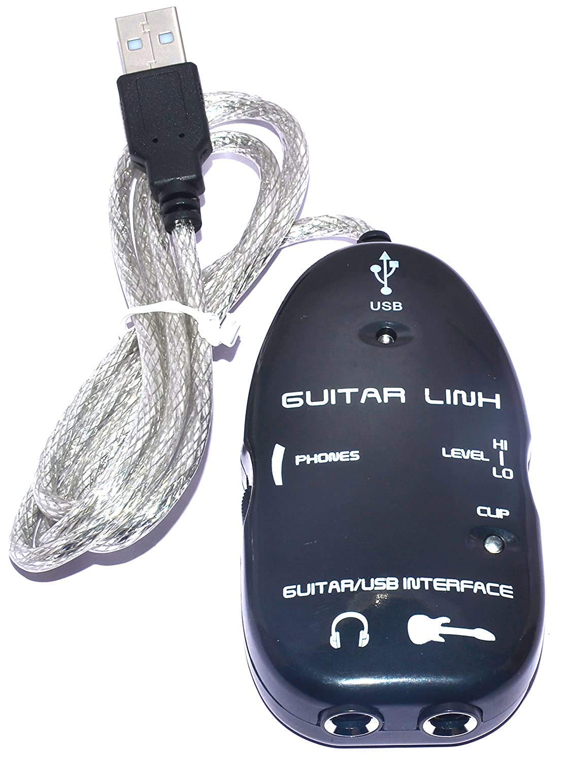 CABLESETC USB Guitar Link Cable Interface Audio Adapter to Connect Your ...