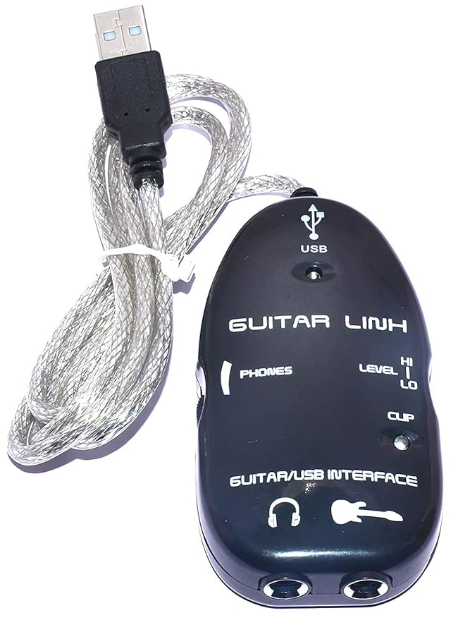 CABLESETC USB Guitar Link Cable Interface Audio Adapter to Connect Your ...