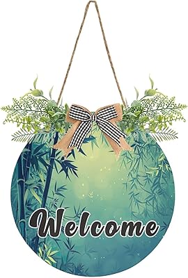Amazon.com: Bucherry Flamingo Welcome Wood Door Summer Sign Large ...