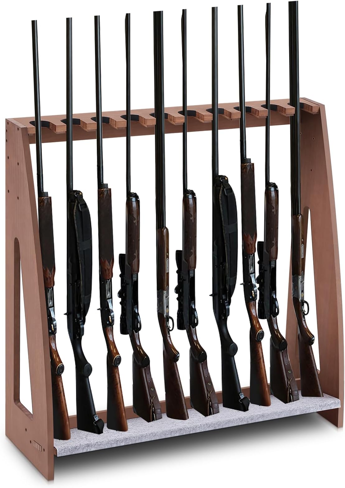 Amazon.com: Lobao Gun Rack Cherry Solid Wood Pistol Rack and Firearm ...